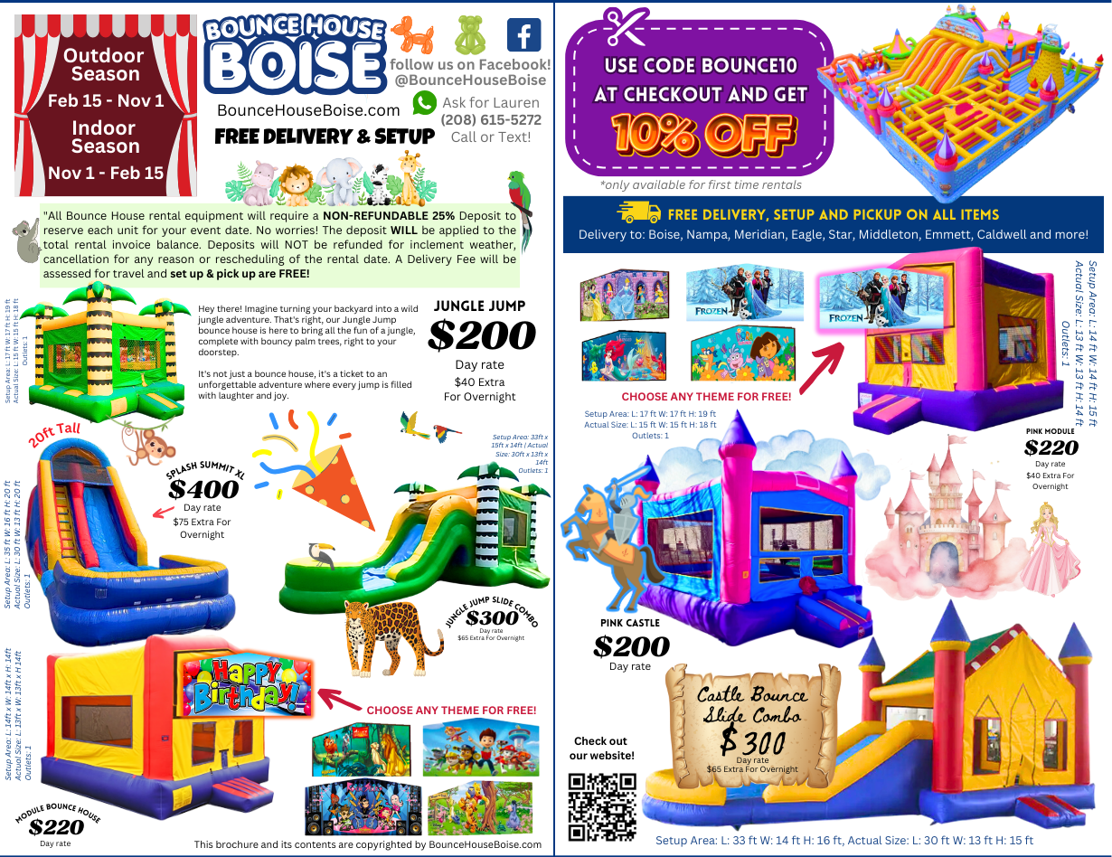 Bounce house rentals Nampa & Boise
